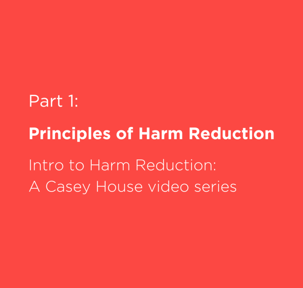 Harm Reduction Capacity Building Training Series | Casey House